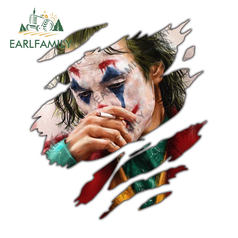 EARLFAMILY 13cm Joker Tear Car Stickers Motorcycle RV Camper Windows ...