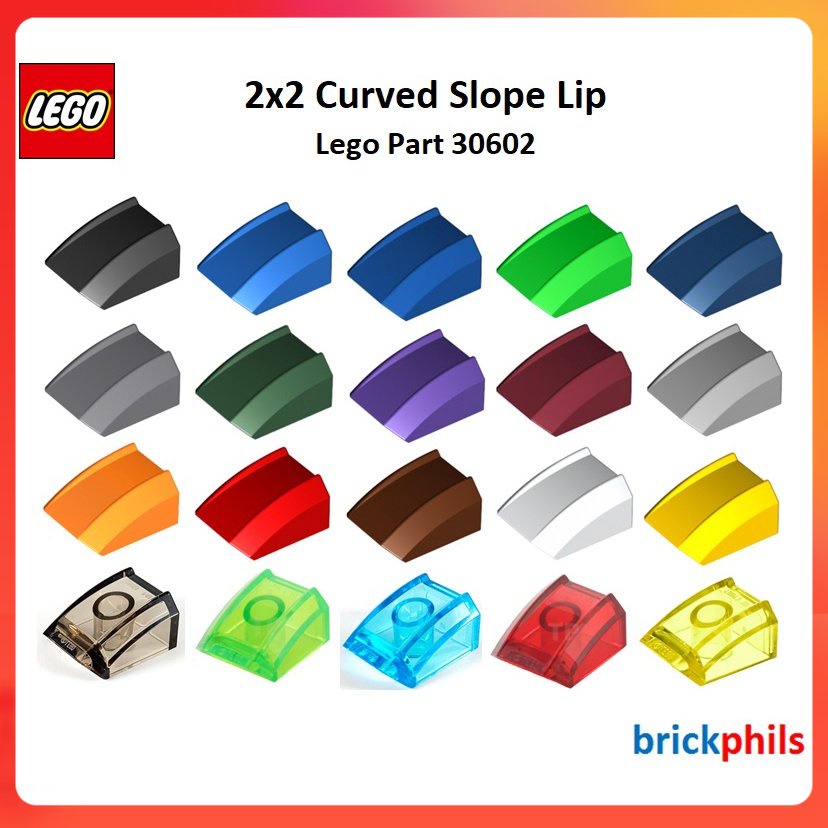 Lego Part 30602 2x2 Curved Slope Lip | Shopee Philippines
