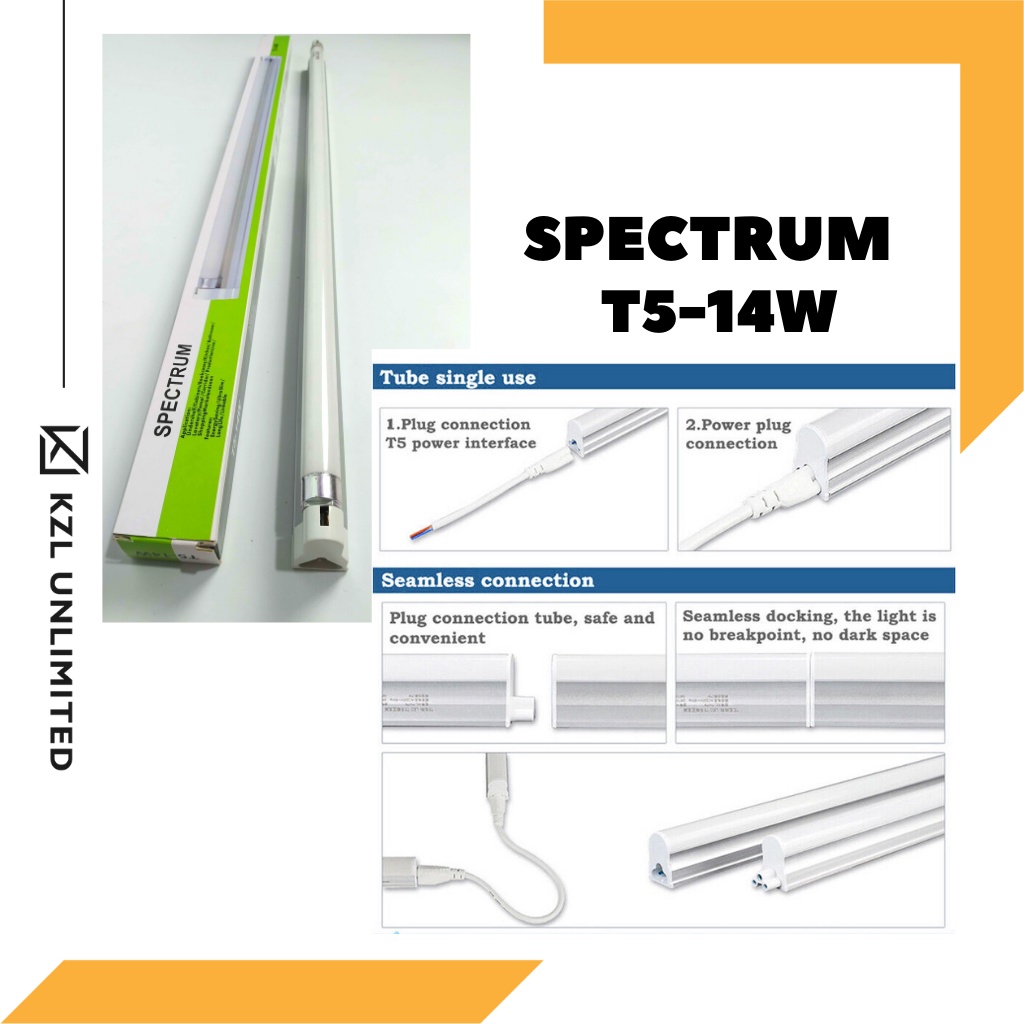 T5 Spectrum Fluorescent Tube Light 14W 4100K | Shopee Philippines