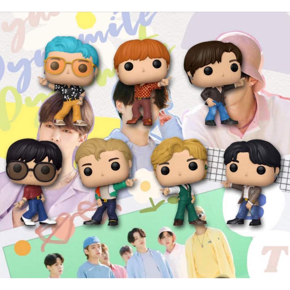 Funko POP 218~224 Rocks BTS RM JIN SUGA J-HOPE JIMIN V JUNG KOOK Vinyl Figure Toy | Shopee ...