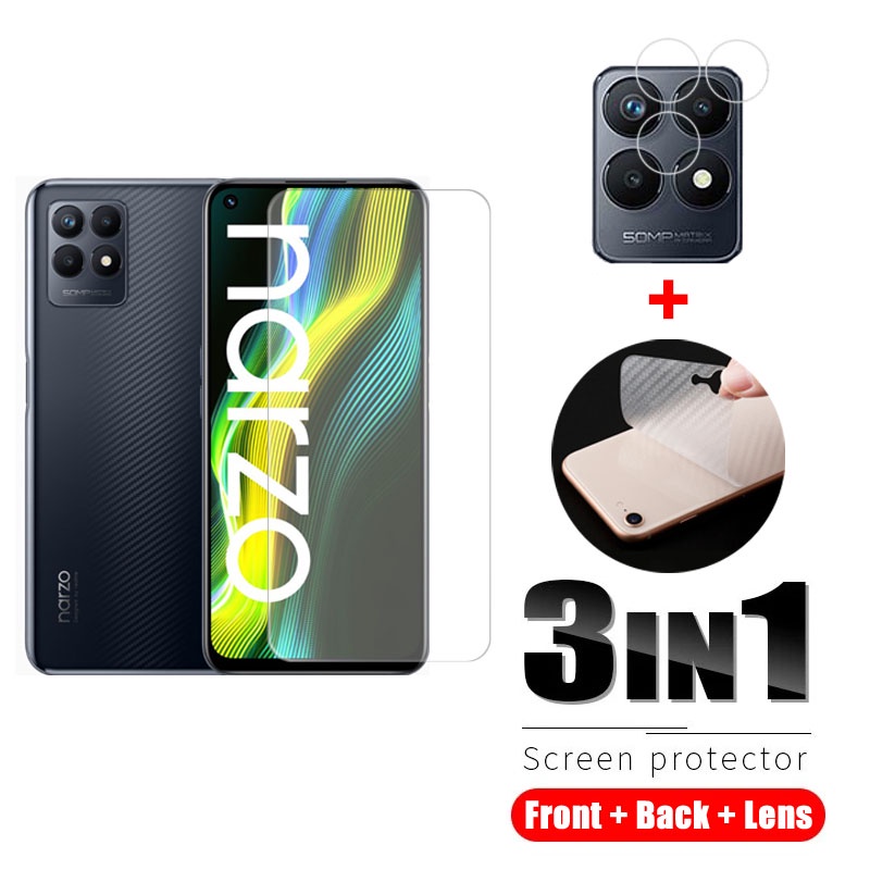 3 in 1 Camera Lens Protector with Full Cover Tempered Glass Screen ...