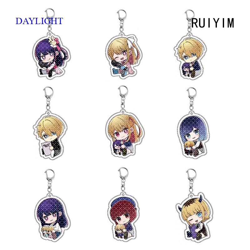 RUIYIM Anime Oshi No Ko Keychains Ai Hoshino Cosplay Accessory Ruby ...