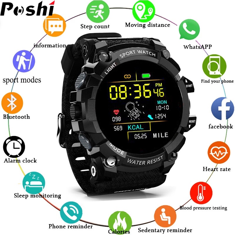 POSHI Men Smart Watch Waterproof Original Fashion Sports Watches For ...