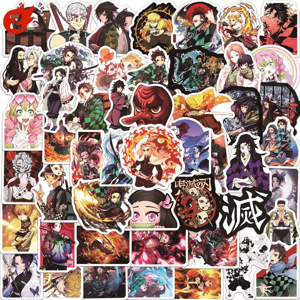 50 New Style Japanese Comics Demon Slayer Cartoon Animation Graffiti ...