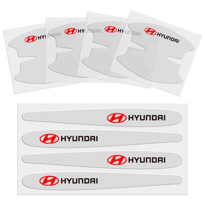 8 pcs TPU Car door bowl protection sticker, door handle sticker ...