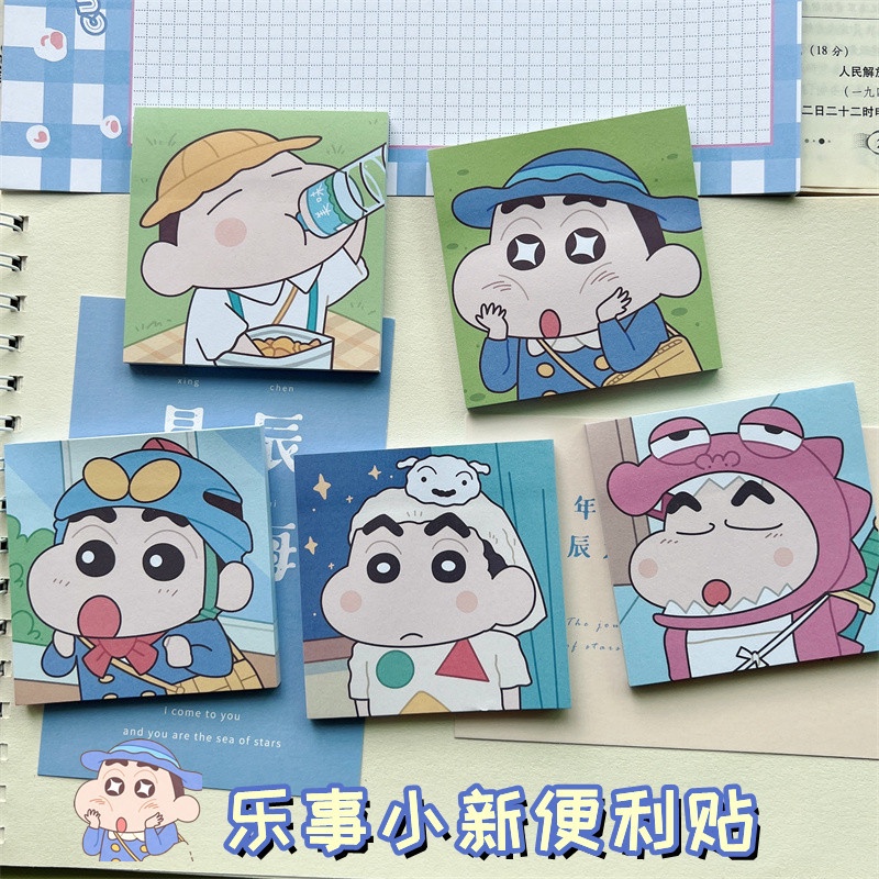 Crayon Shin-chan Sticky Notes Memo Sheets Stationery Office Supplies ...