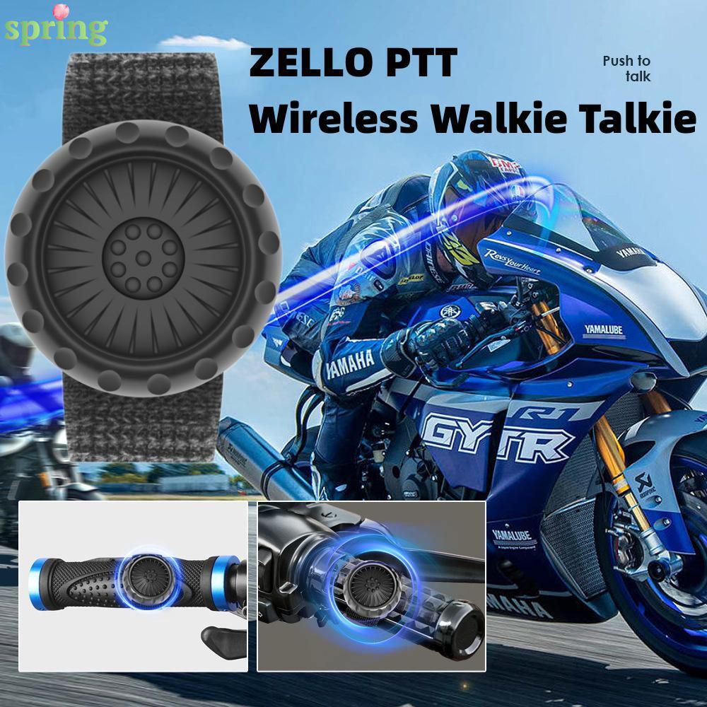 ZELLO Bluetooth PTT Wireless Walkie Talkie With Strap Button Control ...