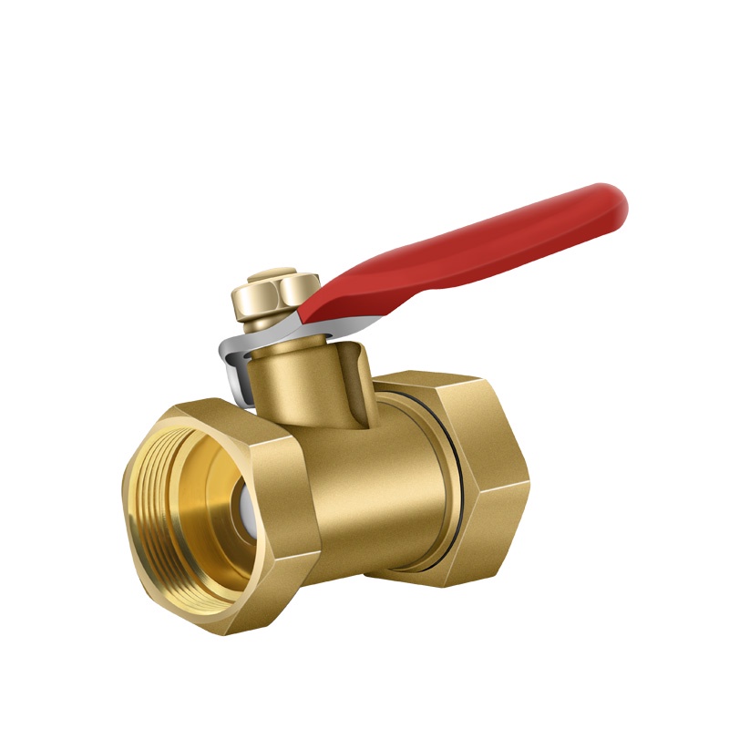 Red Handle Mini Brass Ball Valves 1/4" 3/8" 1/2" 1/8 Male Female Thread ...