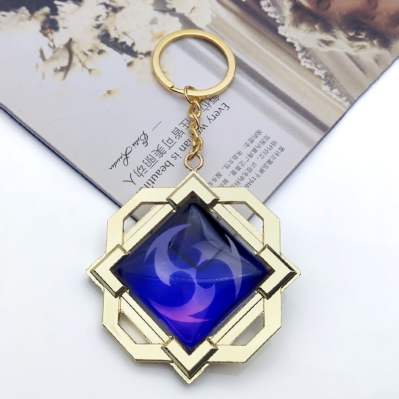 Game Genshin Impact Visions Keychain Sumeru Mondstadt Liyue Inazuma ...