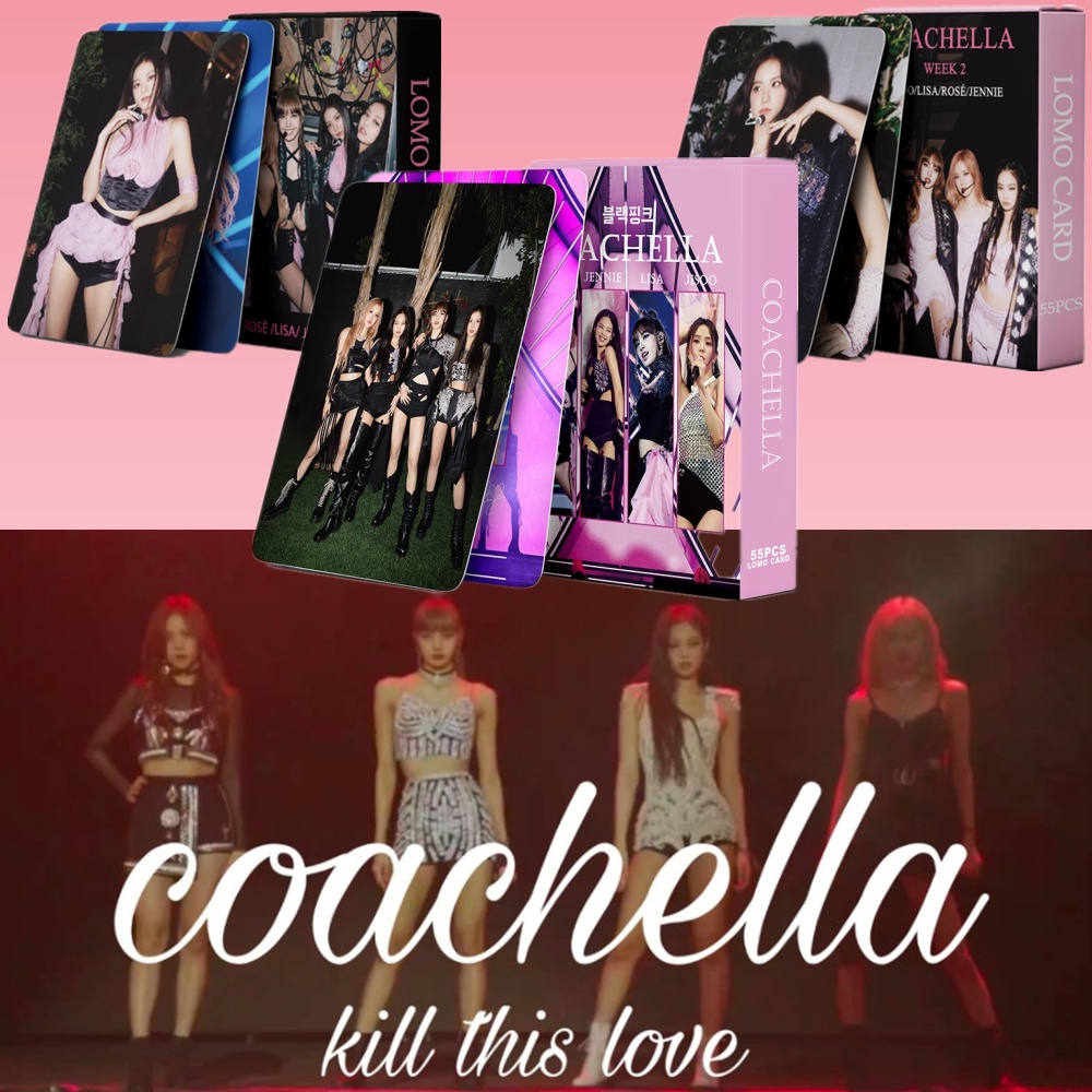 5pcs/box BLACKPINK&Coachella Photocards Latest Concert Album Poster HD ...