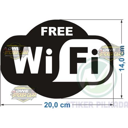 New sticker cutting sticker Free Wi Fi sticker | Shopee Philippines