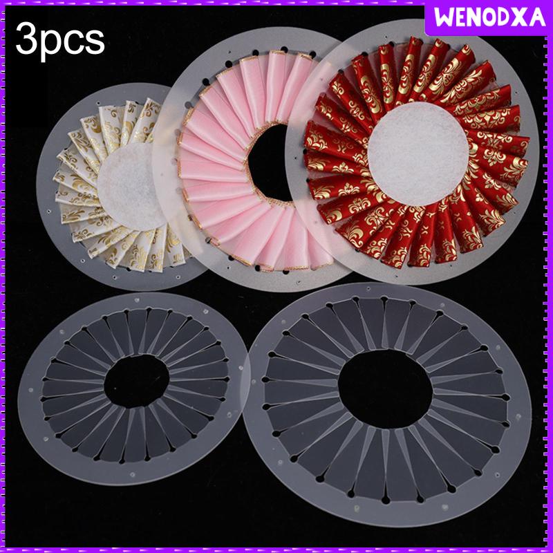 [Wenodxa] 3 Pieces Ribbon Rosette Brooch Ribbon Flower Making Tool ...