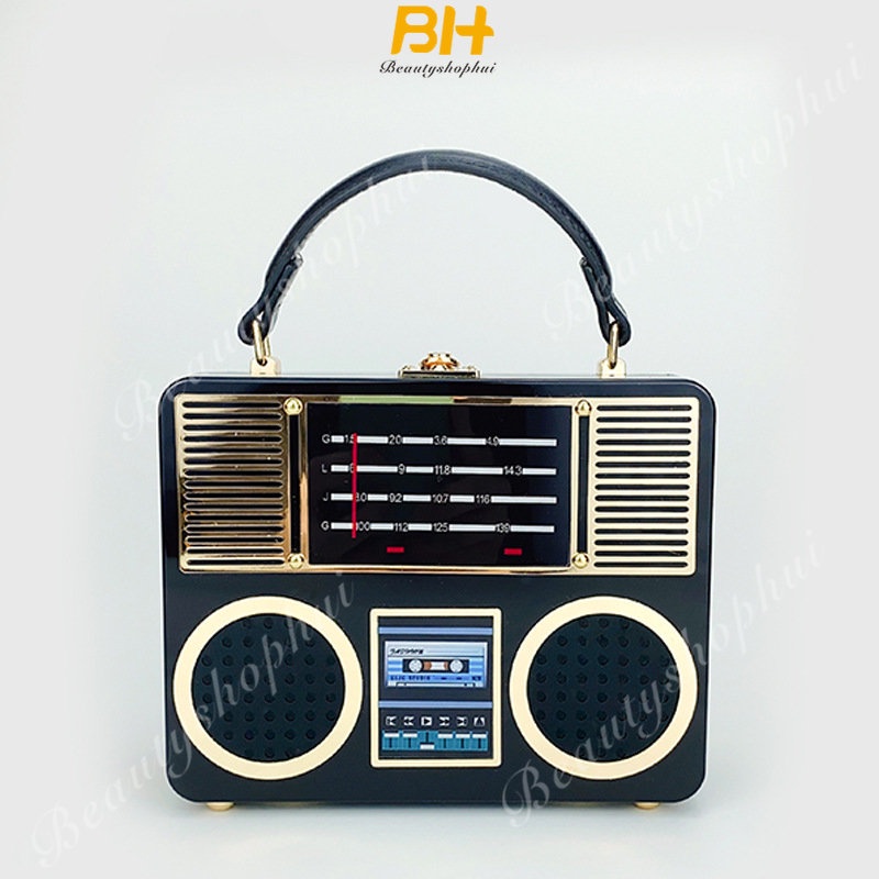 2023 Women's Bag New Acrylic Recorder Shape Crossbody Handbag | Shopee ...