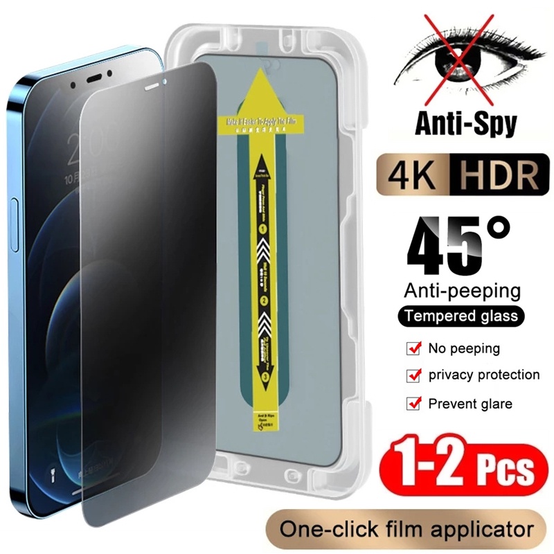 iPhone Tempered Glass Screen Protector with HD Clarity and Easy Dust ...