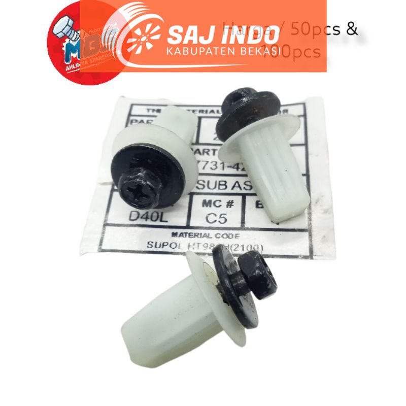 Saj CLIP CLIP BUTTON SCRUP BOLT M5 BAUD SHARP ROUGH SPAKBOR BOLTS LUPUR ...