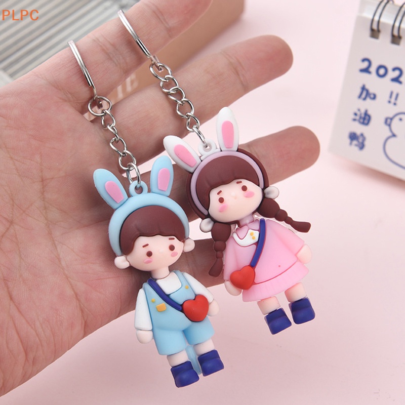 New New Fashion Cute Doll Couple Keychain Small Pendant Bag Car Pendant ...