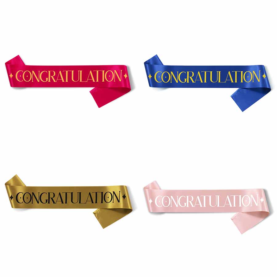 Congratulations Shoulder Strap Sashes Graduation Party Decoration Photo ...