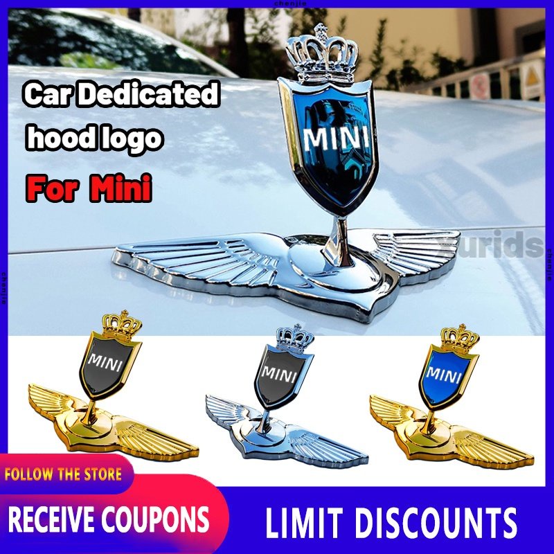 High quality Modified Metal 3D Standing Car Front Hood Emblem Sticker ...