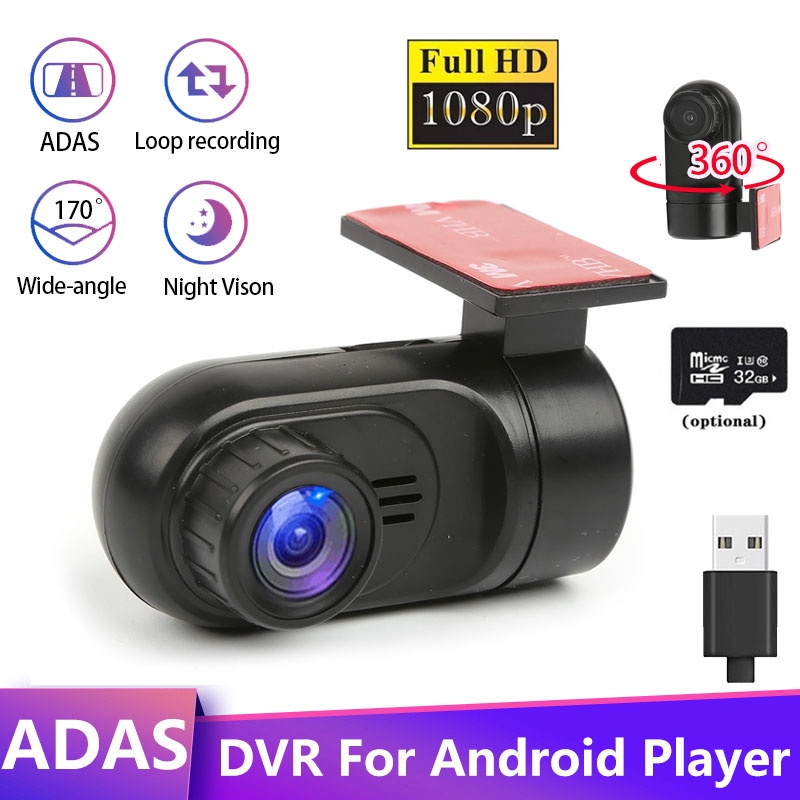 Car DVR Dash Cam USB Portable Car DVR HD Night Vision Dash Cam ...