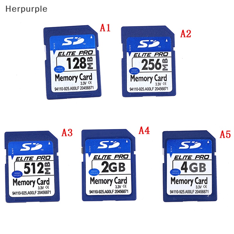 Herpurple 128MB 256MB 512MB 2GB 4GB SD standard card secure digital ...