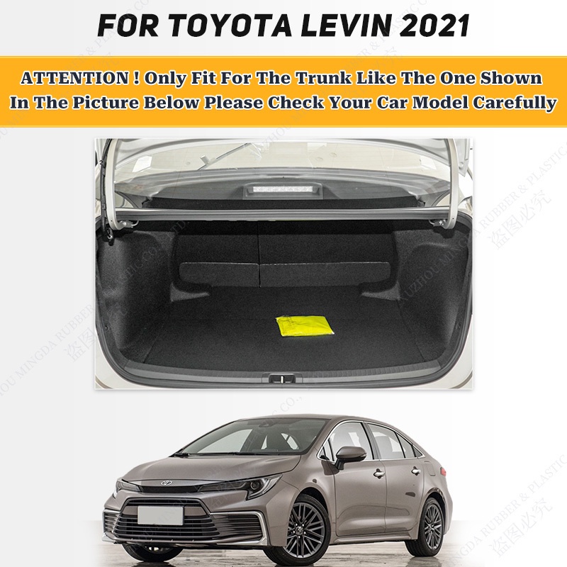 Wearing-Resistant PU Lether Car Trunk Mat For Toyota Levin 2021 Custom ...