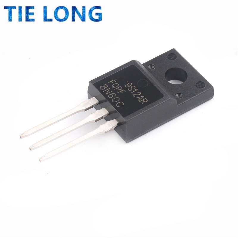 10pcs FQPF8N60C 8N60C 8N60 600V 8A MOSFET N-Channel transistor TO-220F new originalnew chipnew ...