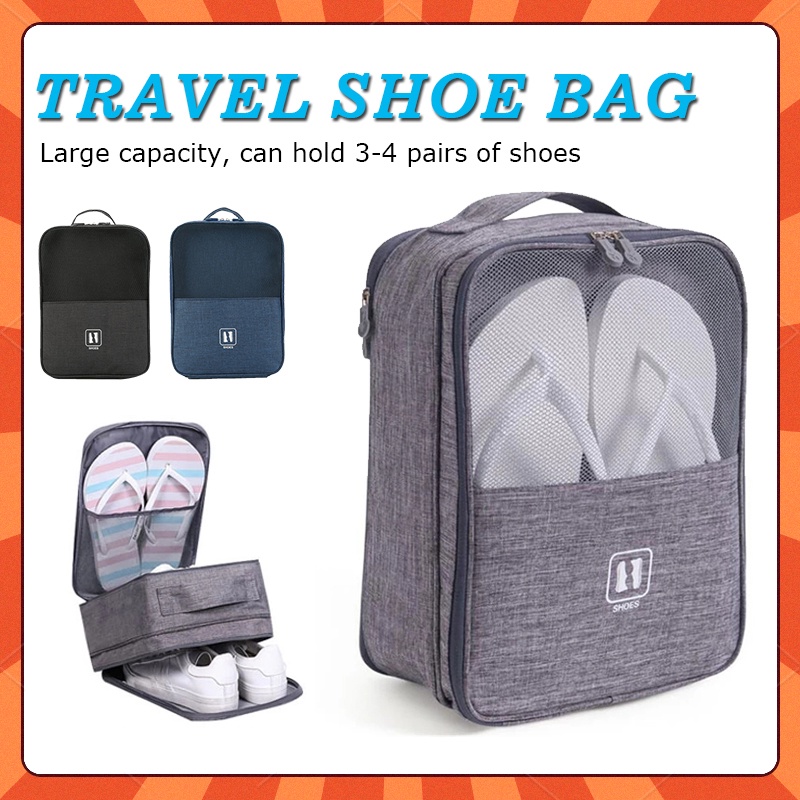 Travel Three Layers Shoe Organizer Shoe Bag Storage Bag For 3 Pairs Of ...
