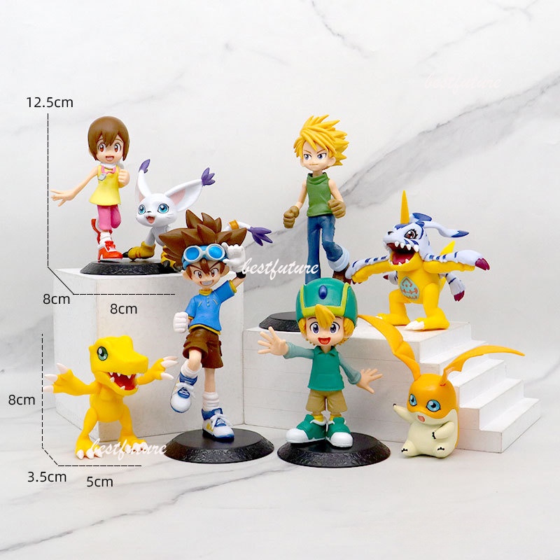 Anime Digimon Adventure Model Action Figure Set Yagami Taichi Ishida ...