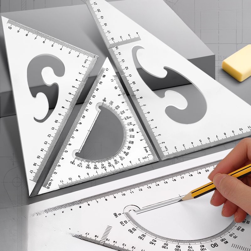 Multi-functional high-precision right angle triangle ruler single ...
