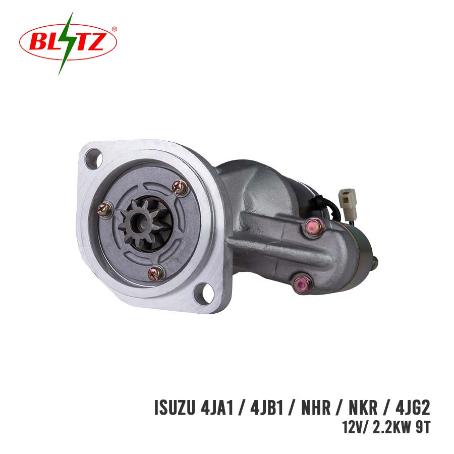 ISUZU 4JA1 4JB1 NHR NKR 4JG2 STARTER ASSEMBLY 12V 2.2KW (9 TEETH) BLITZ ...