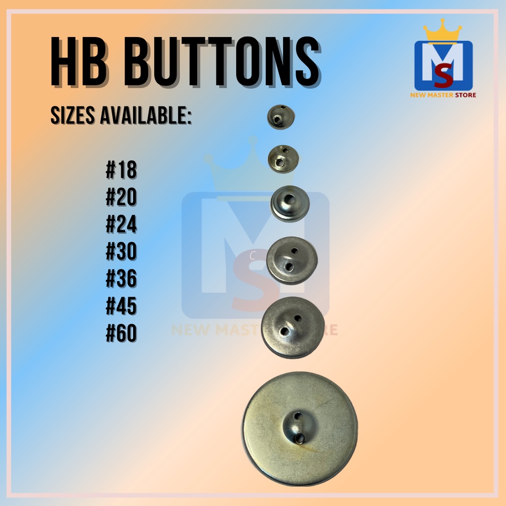 HB Shell Buttons for fabric covered buttons per pack (100 pcs) | Shopee ...