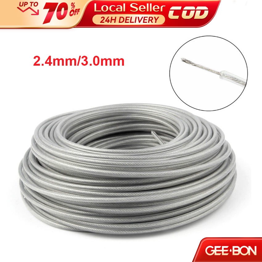 GEEBON Steel Wire Nylon Grass Trimmer Line Brush Cutter Trimmer Wire ...