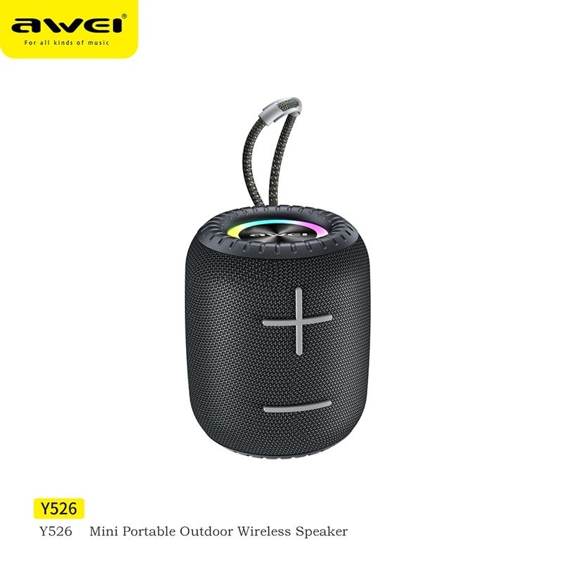 Awei Y526 TWS Wireless Bluetooth Speaker Portable Outdoor Hifi Loudspeaker Waterproof 100% ...