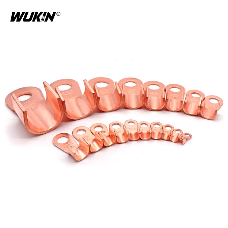 10Pcs Copper Battery Cable Connector Terminal Open Lugs Wire Terminals ...