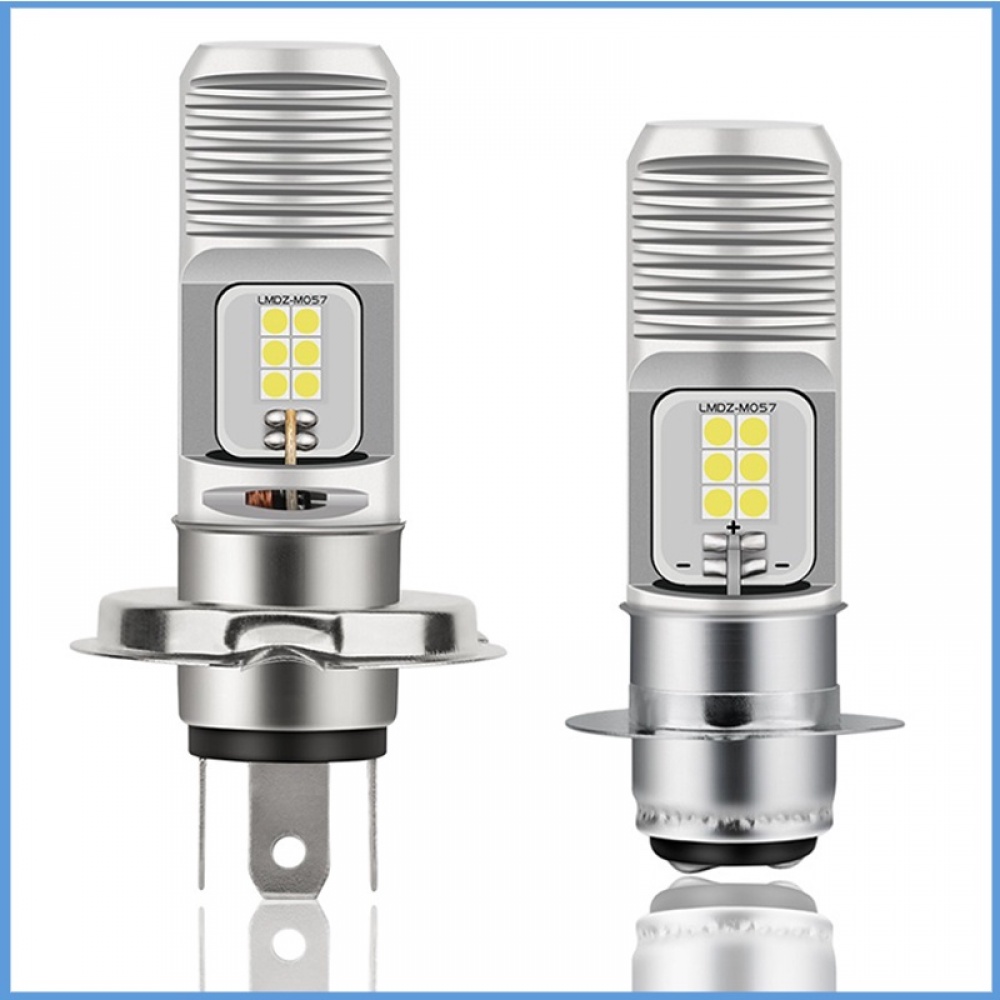 1PC Motorcycle Headlight P15D H4 LED H6 LED Moto Bulbs For MotorBike ...