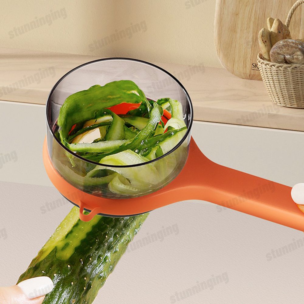 Storage Peeler With Bucket Peeling Storage Fruit Peeling Multi-function ...