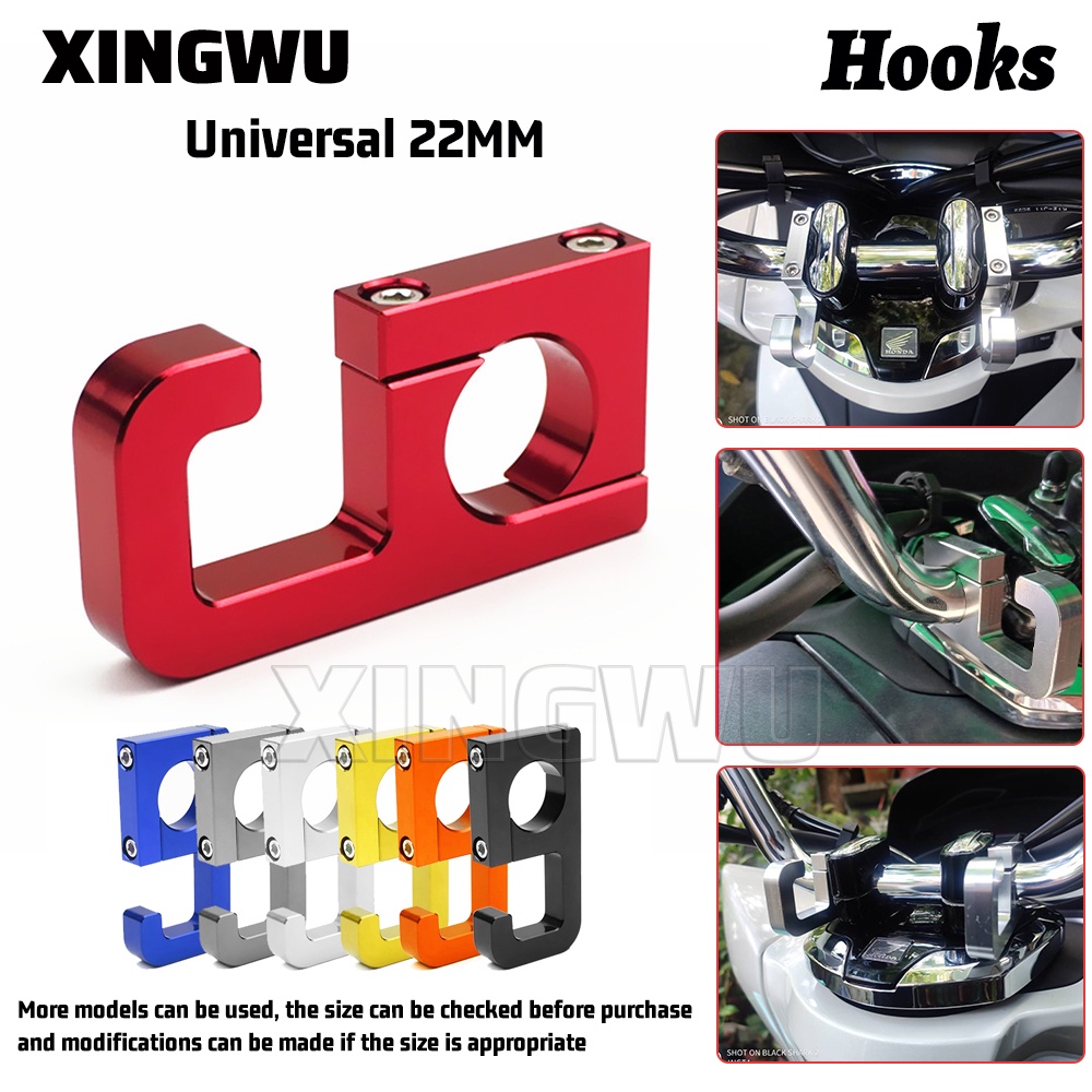 Universal Motorcycle Handlebar Bag Hook Holder Helmet Heavy Duty Hanger ...