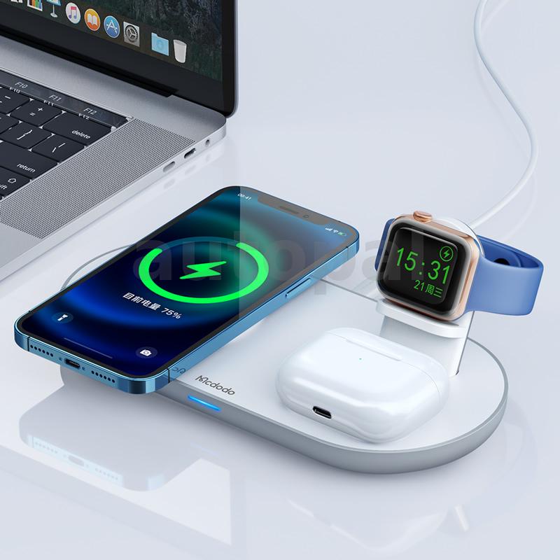 Mcdodo Magnetic 3-in-1 Wireless Charger Station QC PD Fast Charging 20W ...
