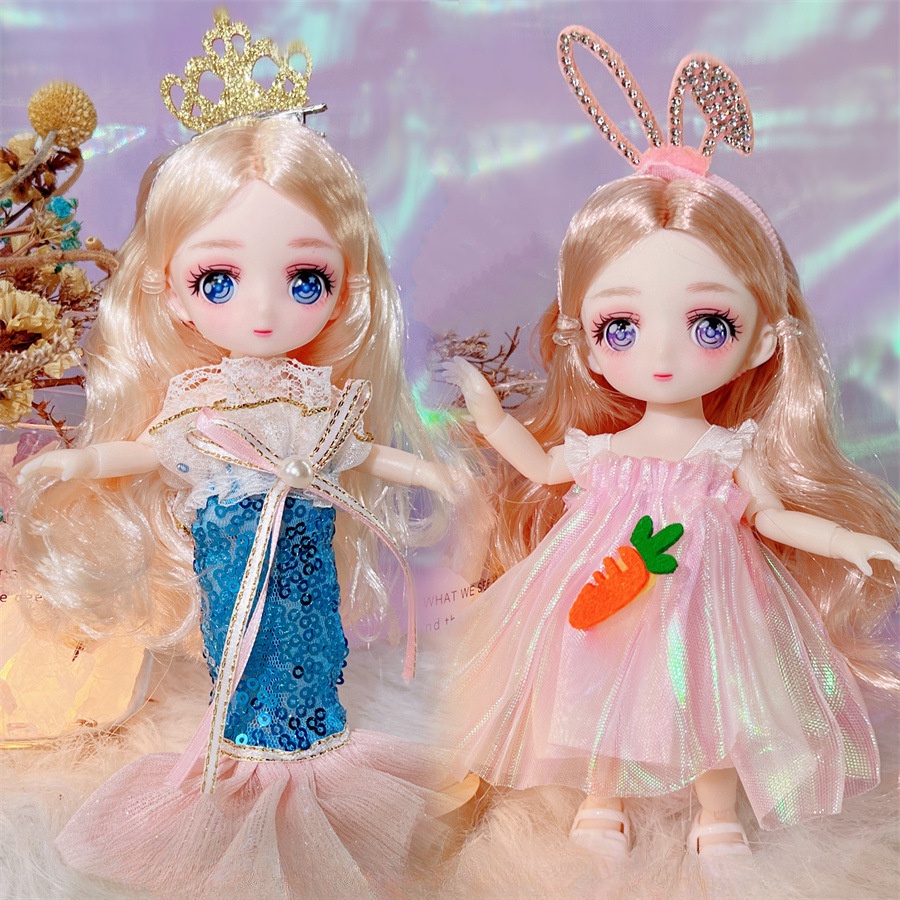 BJD Doll set diy lovely Princess Gifts Dolls 16cm Girl Toys dolls anime ...