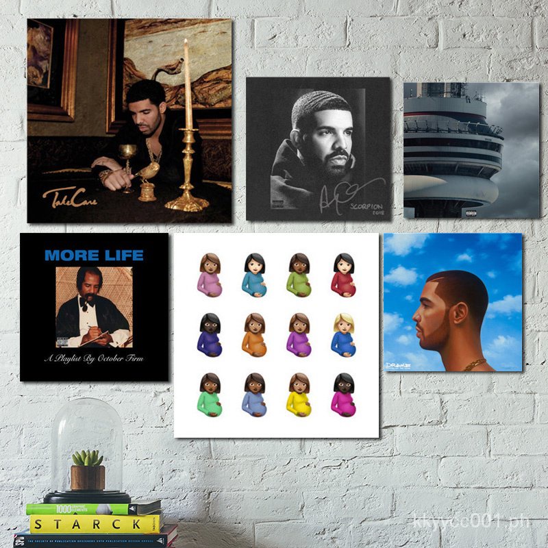 Drake music album cover poster rap hip hop singer stickers home decor ...