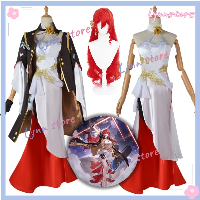Honkai: Star Rail Himeko Game Suit Cosplay Costume Elegant Lovely Dress ...