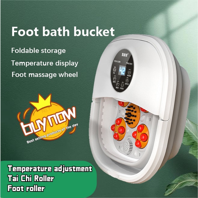 Electric Foot Bath Barrel Foot Massage Foot Bath Machine Collapsible ...