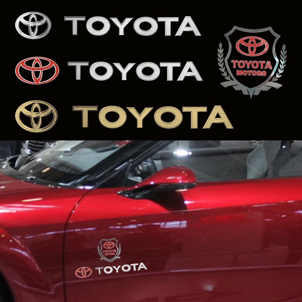 Nickel Toyota Logo Stickers Car Emblem Decal Badge Decals Car ...