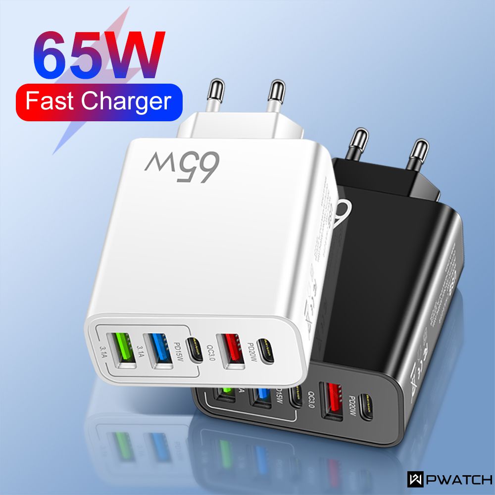 Mobile Phone Charger Usb C Charger Fast Charging 65w Type C Pd Qc3.0 ...