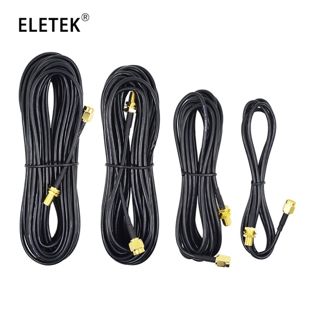 RG174 SMA To SMA RP SMA Male Plug & Female Jack Crimp Straight & Right ...