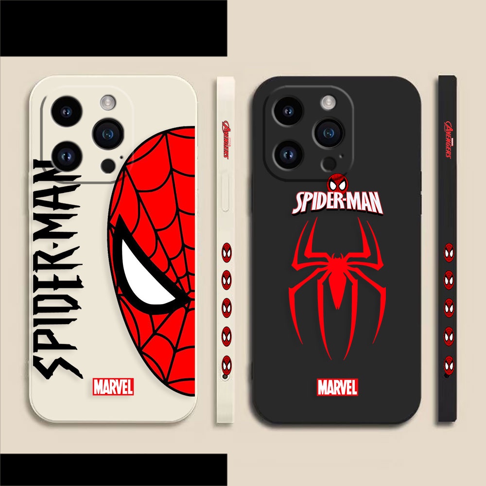 Spiderman Spider Face Side Printed Cell Phone Case For Apple iPhone 14 ...