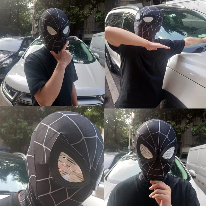 Adult Spiderman Mask Superhero Boys Children Cosplay Costume Masks Lens ...