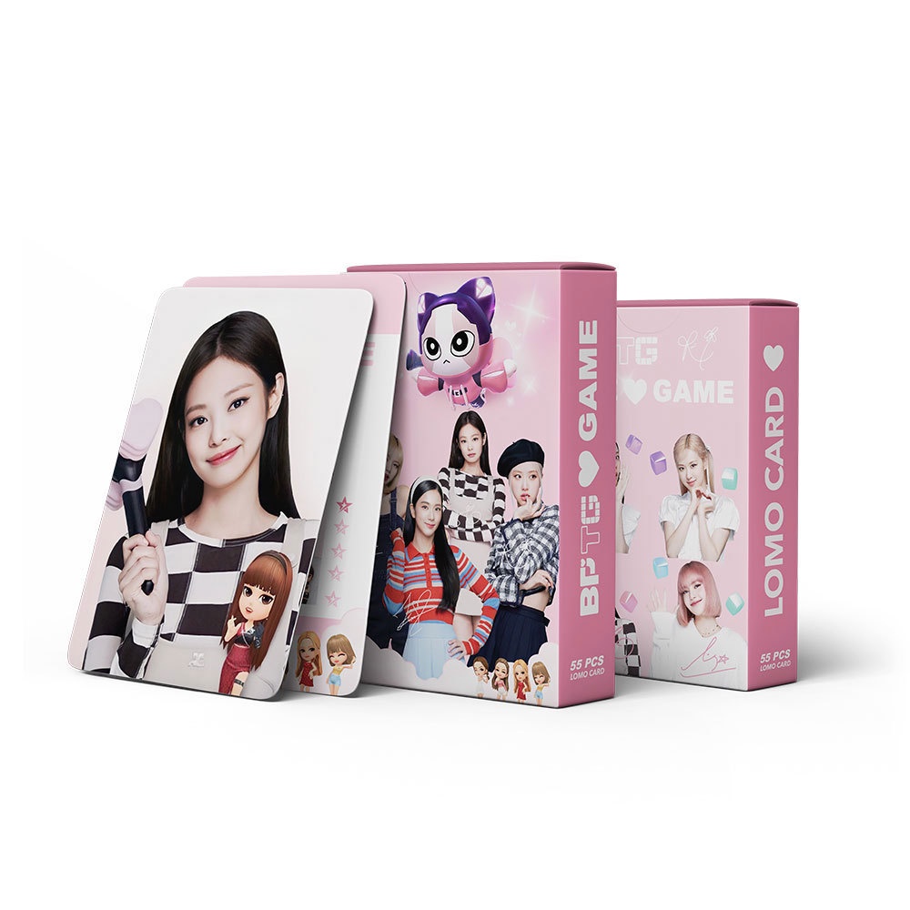 55pcs/box BP BPTG Photocards Album JENNIE JISOO LISA ROSE Lomo Cards BP ...