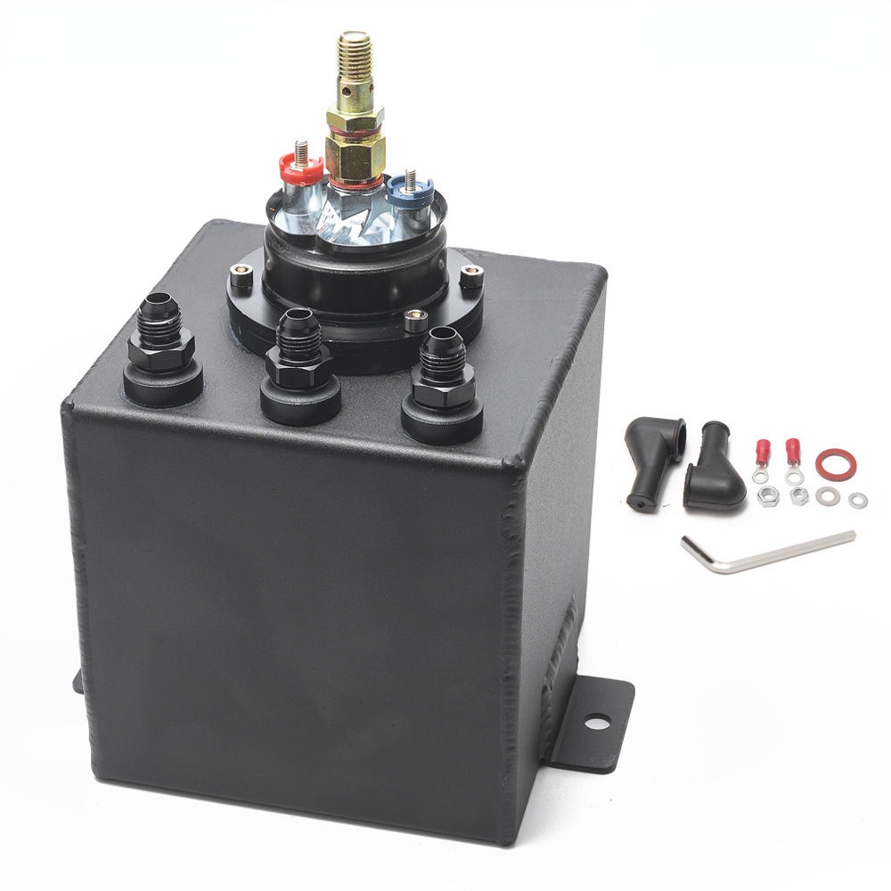 Universal 2L Aluminum Oil Catch Tank/Fuel Cell/Fuel Tank/Fuel Can with ...