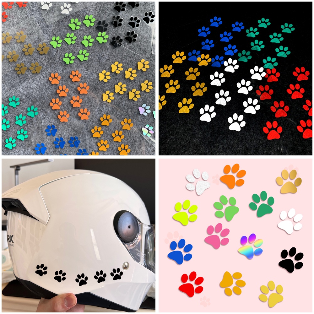 JDM Cat Claw Print Funny Motorcycle Racing Helmet Decoration Sticker ...